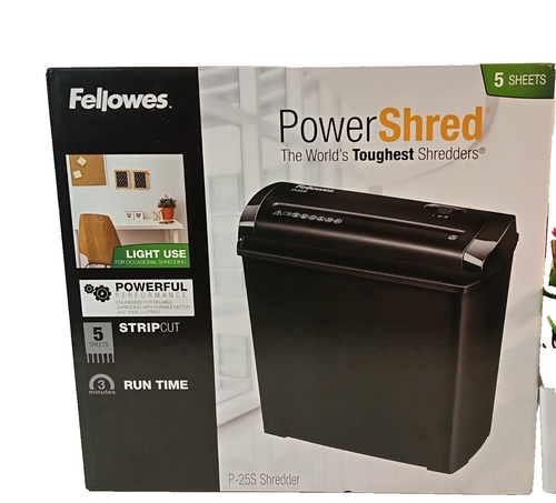 Fellowes Shredder Power Shred P25-S Brand New 5 Sheets | eBay UK