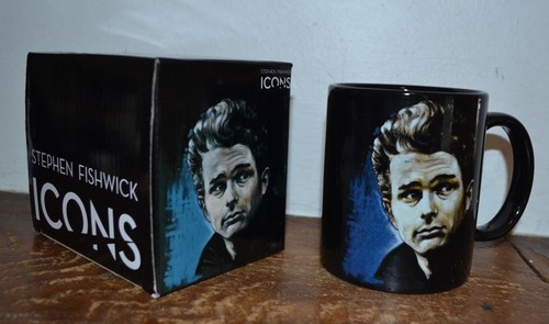 James Dean 12oz Ceramic Mug Stephen Fishwick ICONS Collection Cup ...