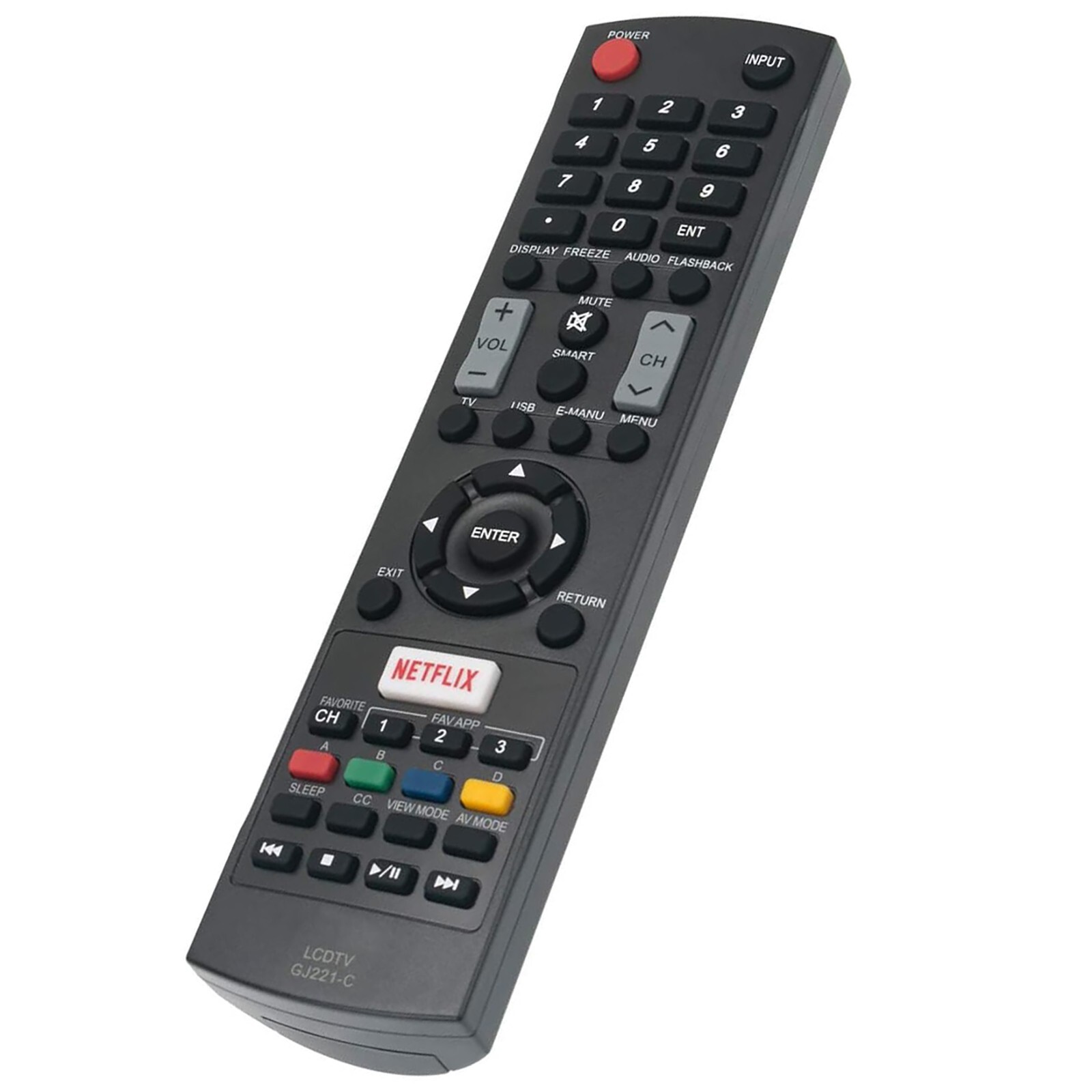 New GJ221-C Replaced Remote for Sharp LCD TV LC-32LE653U LC-40LE653U LC ...