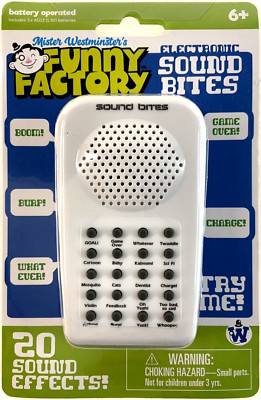 Funny Factory Electronic Sound Bites/Effects Burp Fart Toy (20 Sounds ...