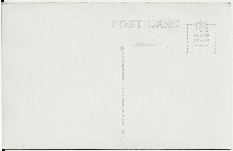 Postcard Sault Ste. Marie Michigan L.C. Sabin Lock Releasing Water RPPC ...