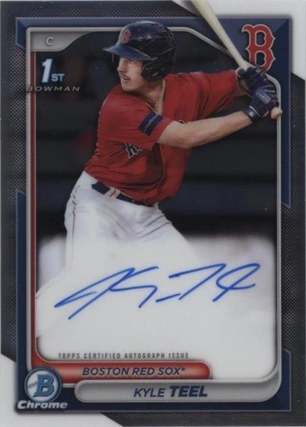 2024 Bowman - Chrome Prospect Autographs #CPA-KT Kyle Teel (AU, RC) for ...