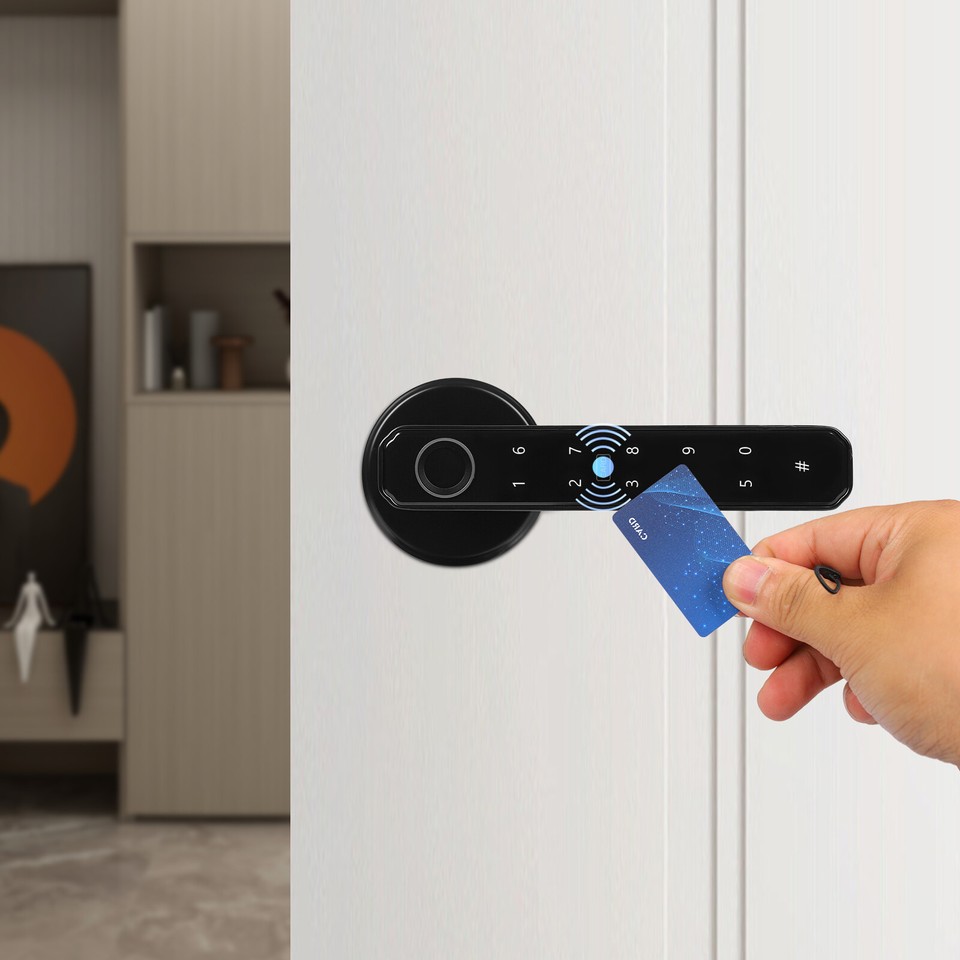 Zinc Alloy Finger Print Lock, Bedroom Door Lock Keypad Door Lock W ...