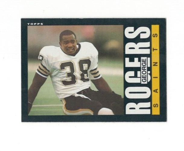 1985 Topps Football George Rogers Card # 107 ~ New Orleans Saints ~ NM ...