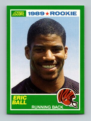 1989 Score Football Card #264 Eric Ball Cincinnati Bengals Rookie RC | eBay