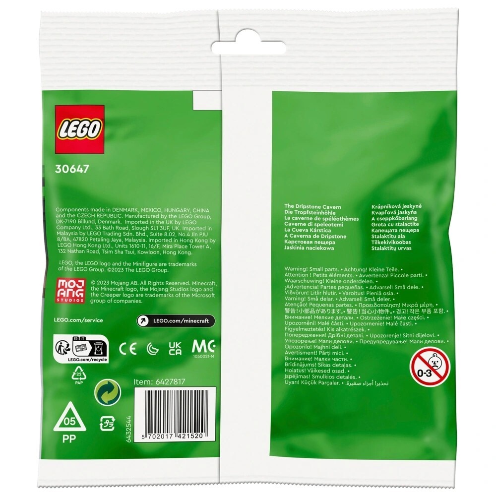 Lego 30647 Minecraft The Dripstone Cavern Polybag | eBay