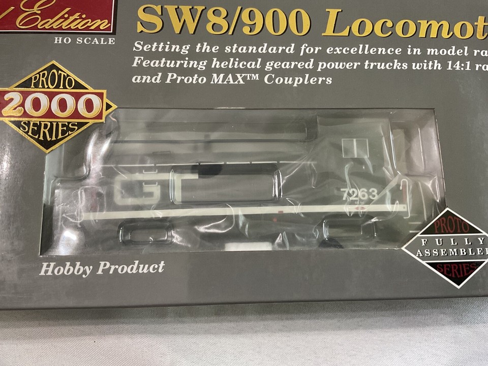 WALTHERS H.O SCALE PROTO 2000 SERIES SW 8/900 LOCOMOTIVE GTW #7263 NEW ...