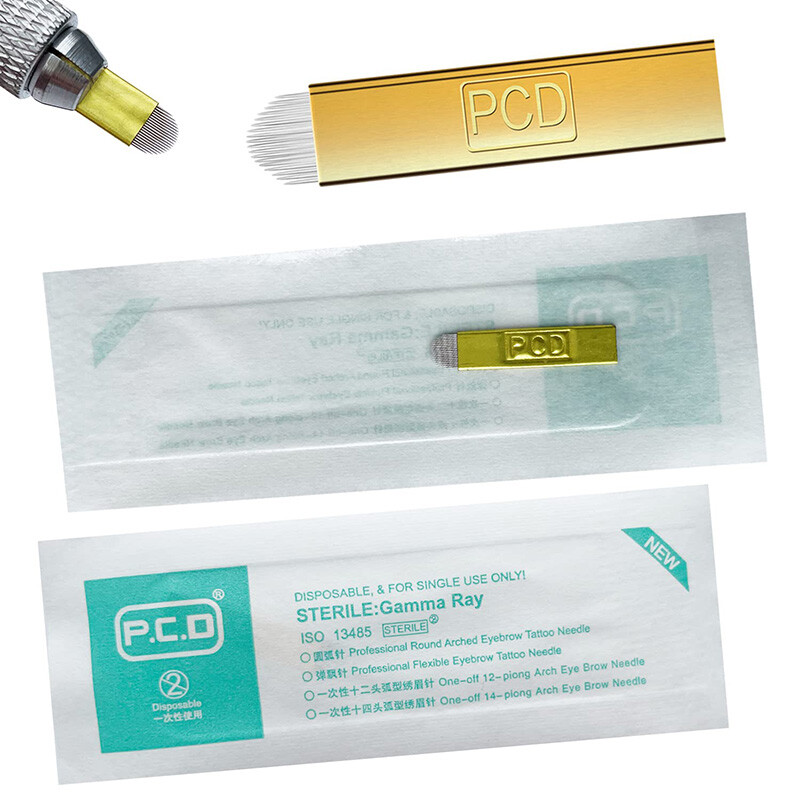 18U Eyebrow Tattoo Microblading Needle Blade Pen FOR Permanent Body ...