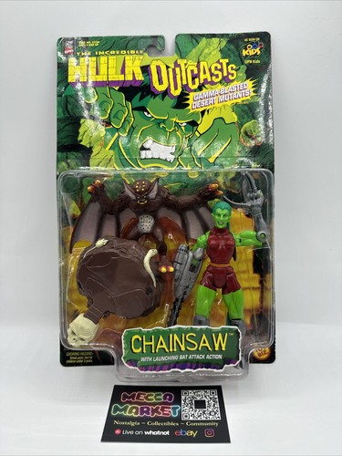 Marvel The Incredible Hulk Outcasts Chainsaw Action Figure ToyBiz 1997 ...