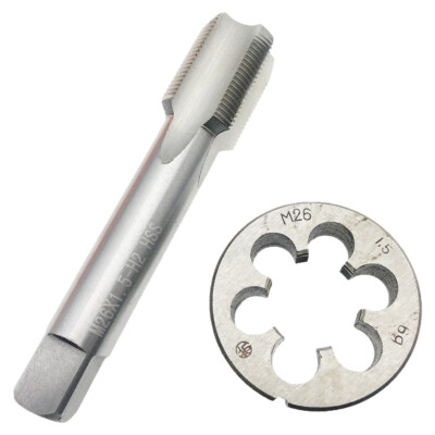 M26 x 1.5mm Thread Tap and Die Set M26x1.5 Die Right Hand M26 x 1.5 Tap ...