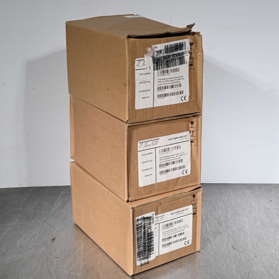 Lot 3x Honeywell TCG 1902HHD-5-COLF 1902 Wireless Scanner w/ Charging ...
