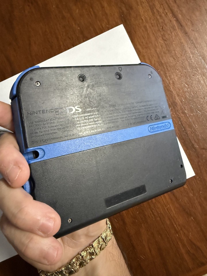 Nintendo 2DS Model FTR-001 Black/Blue Console Tested no sound | eBay