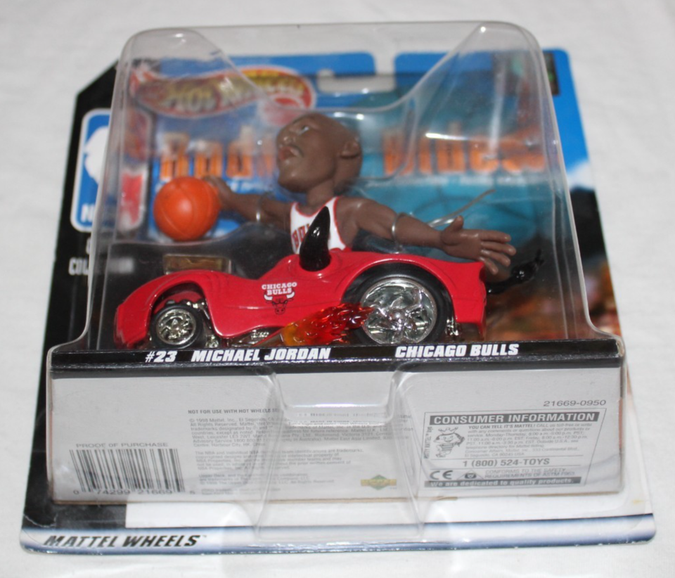NBA HOT WHEELS Radical Rides #23 Michael Jordan Chicago Bulls New FREE ...
