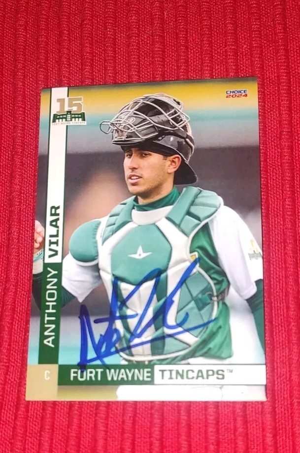 Anthony Vilar 2024 Fort Wayne Tin Caps San Diego Padres AUTOGRAPH | eBay