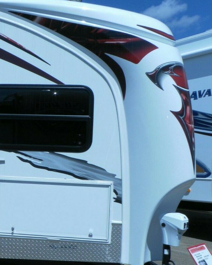 2011-2013 Keystone Raptor RV Front Top Emblem | 26.5"x9.5" | Red ...