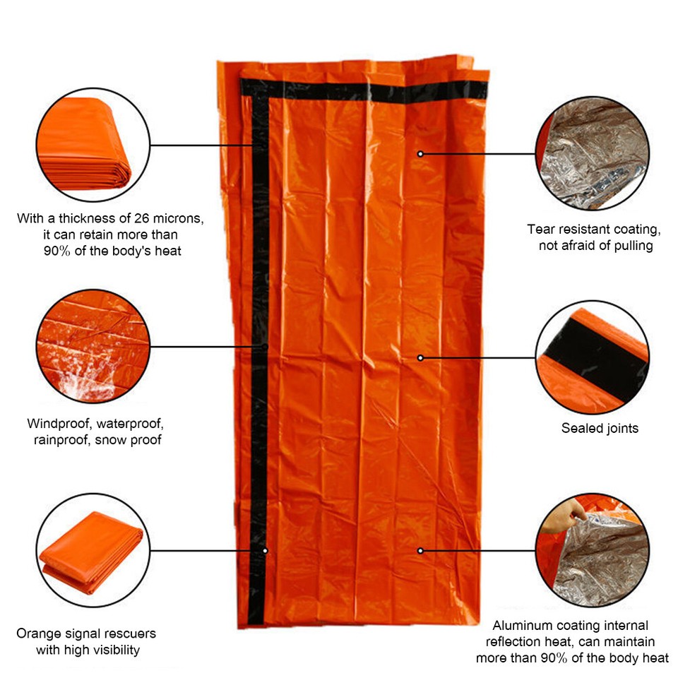 Survival Blanket Lightweight Portable Emergency Blanket Survival ...