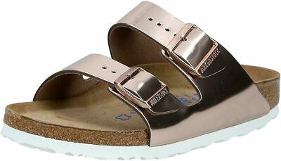 Women's Birkenstock Soft Footbed Sandal Arizona Metallic Copper