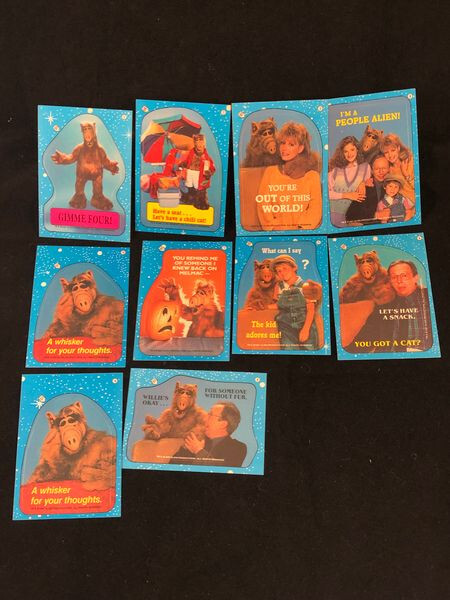 1987 Topps Alf: Alien Life Form Trading Cards, Stickers + U.S. of ALF ...