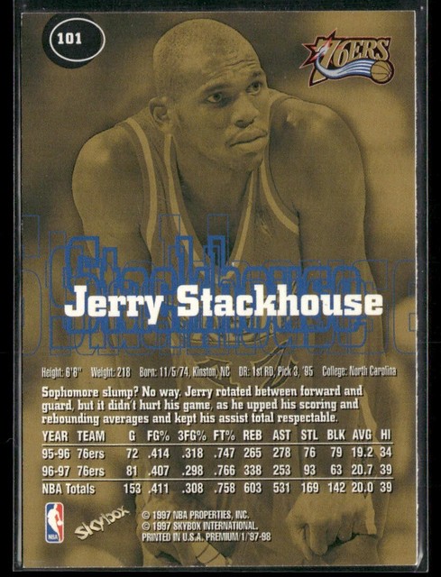 1997-98 Skybox Premium - #101 Jerry Stackhouse for sale online | eBay