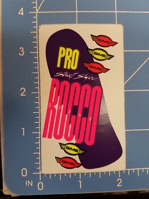 NOS Sims Skateboard Sticker - Steve Rocco - Purple/White | eBay