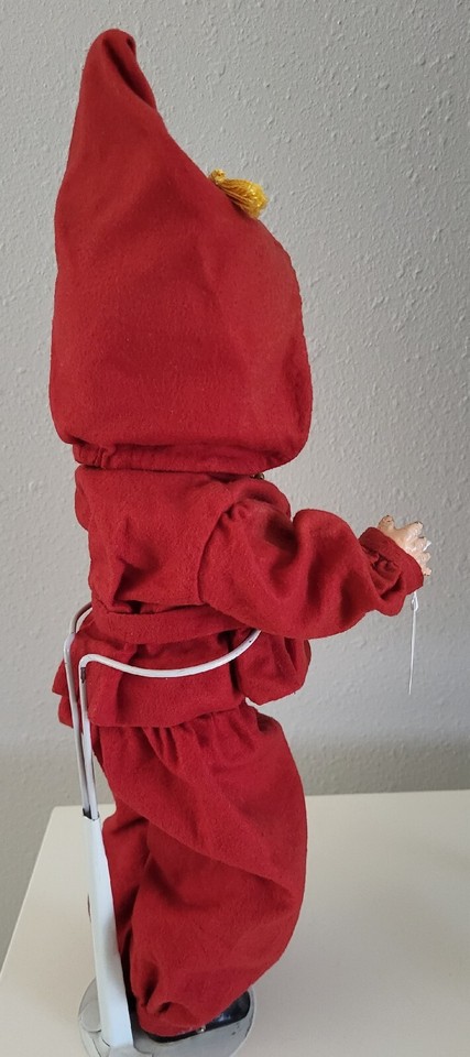 Vintage Vtg 16” Composition Jester Clown Doll UNMARKED Blue Eyes OOAK ...