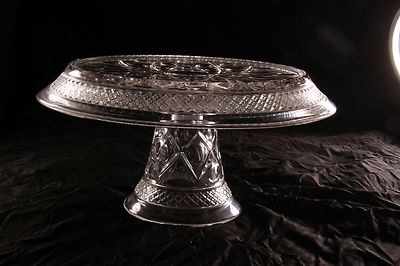 Vintage Cape Cod Clear Imperial Pedestal Cake Stand 6” Tall Great Gift ...