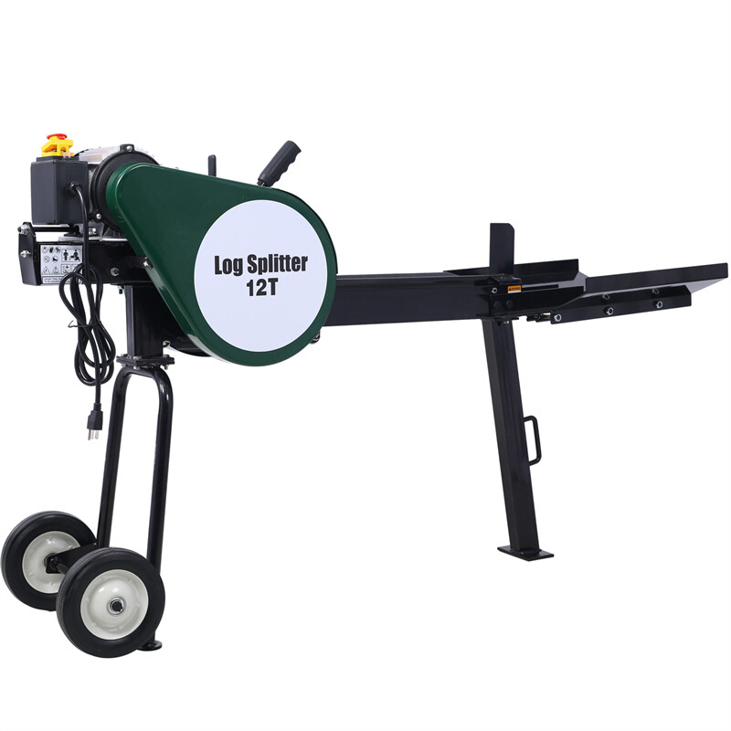 Double Flywheel Electric Log Splitter 12t 2HP 16A Firewood Splitting ...