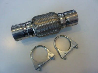 55mm x 200mm Exhaust Flexi Stainless Steel Clamp-on Pipe Repair Kit | eBay