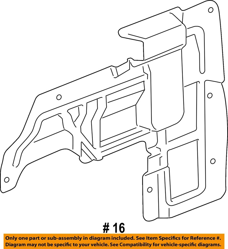 GM OEM 14-19 CTS Fender Fender Components-Splash Shield 23169301 | eBay