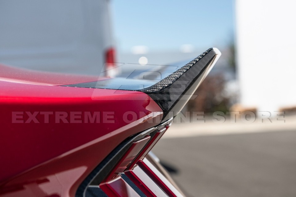 For 24-Up Ford Mustang Coupe CARBON FIBER Rear Decklid Integrated ...