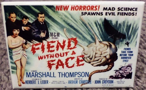 Fiend Without a Face MAGNET 2" x 3" Refrigerator Locker Movie Poster ...