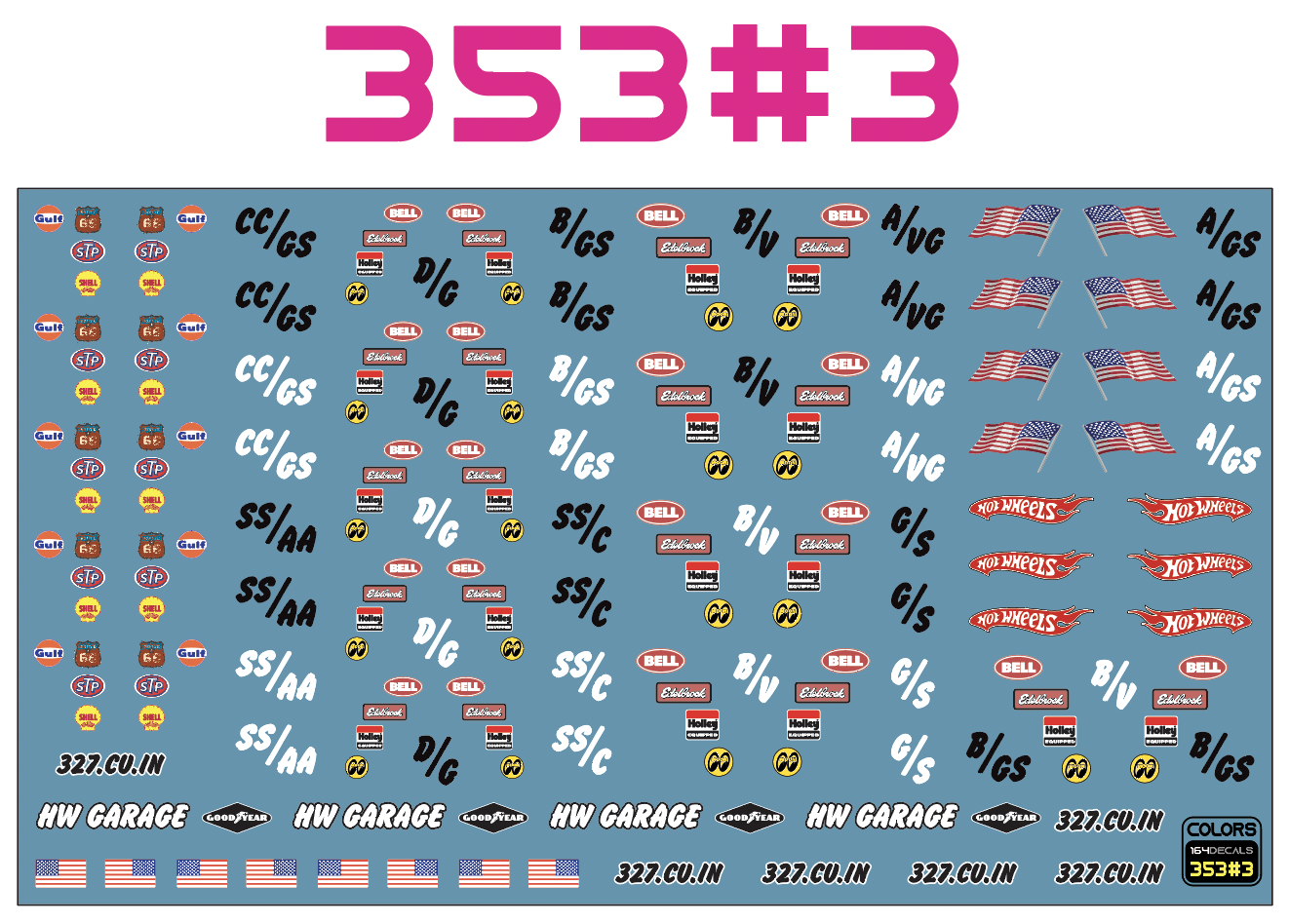 1x '55 Bel Air Gasser Waterslide Decals Compatible Hw Custom 1/64 Scale ...