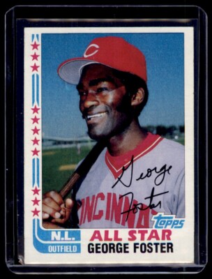 1982 Topps Blackless George Foster Cincinnati Reds #342 2165 | eBay