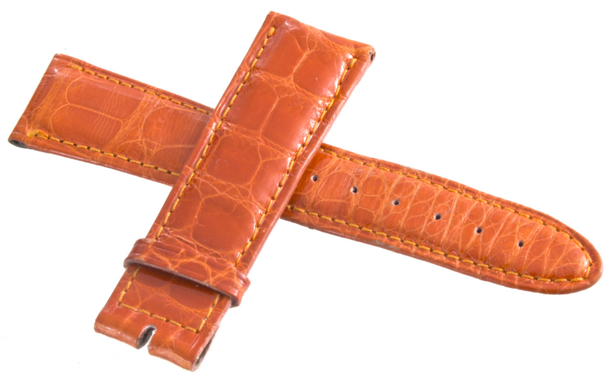 LOCMAN WOMENS 18mm ORANGE ALLIGATOR LEATHER WATCH BAND STRAP | eBay