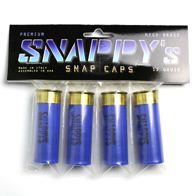 SNAPPYs 12 Gauge Shotgun Snap Caps Premium High Brass 4 PACK Electric ...