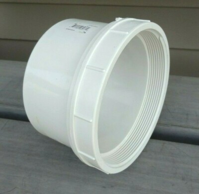 Charlotte Pipe 6 in. PVC DWV Fitting Cleanout Adapter CPF 105 1400HD | eBay