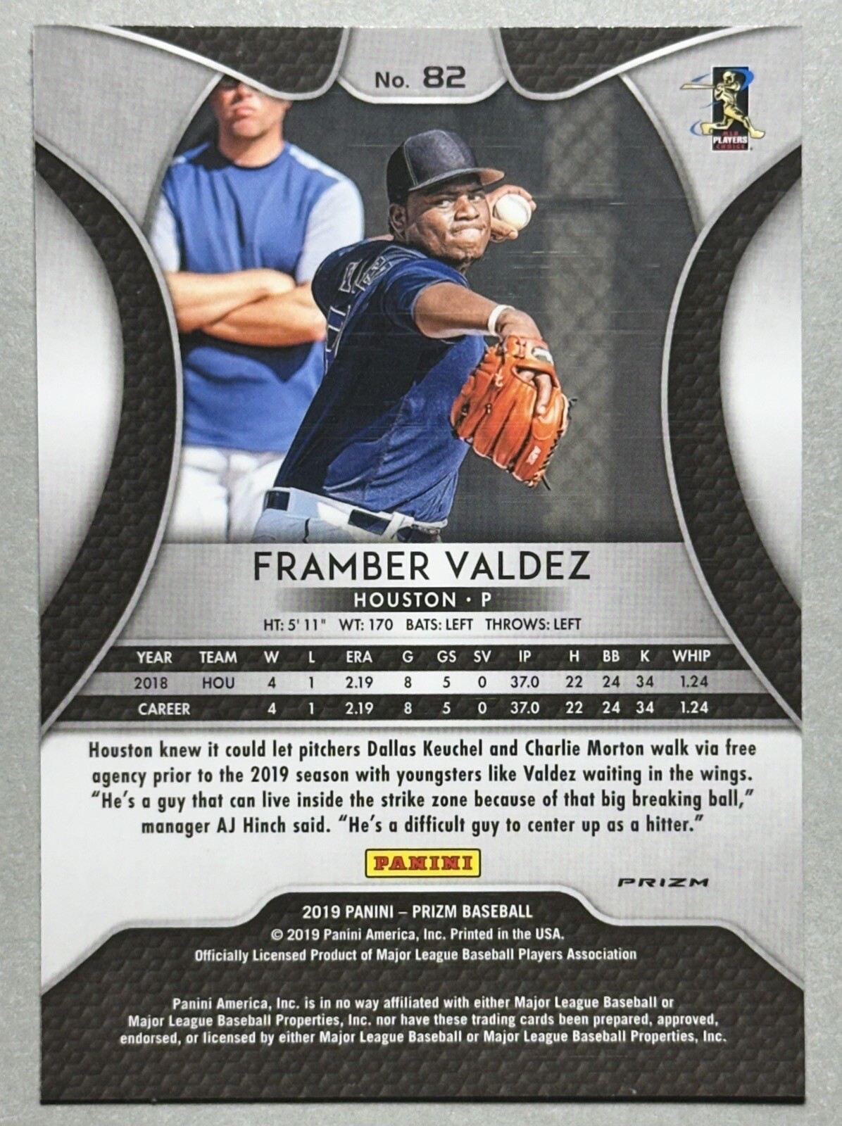 2019 Panini Prizm - Pink Prizm #82 Framber Valdez, Framber Valdez (RC ...