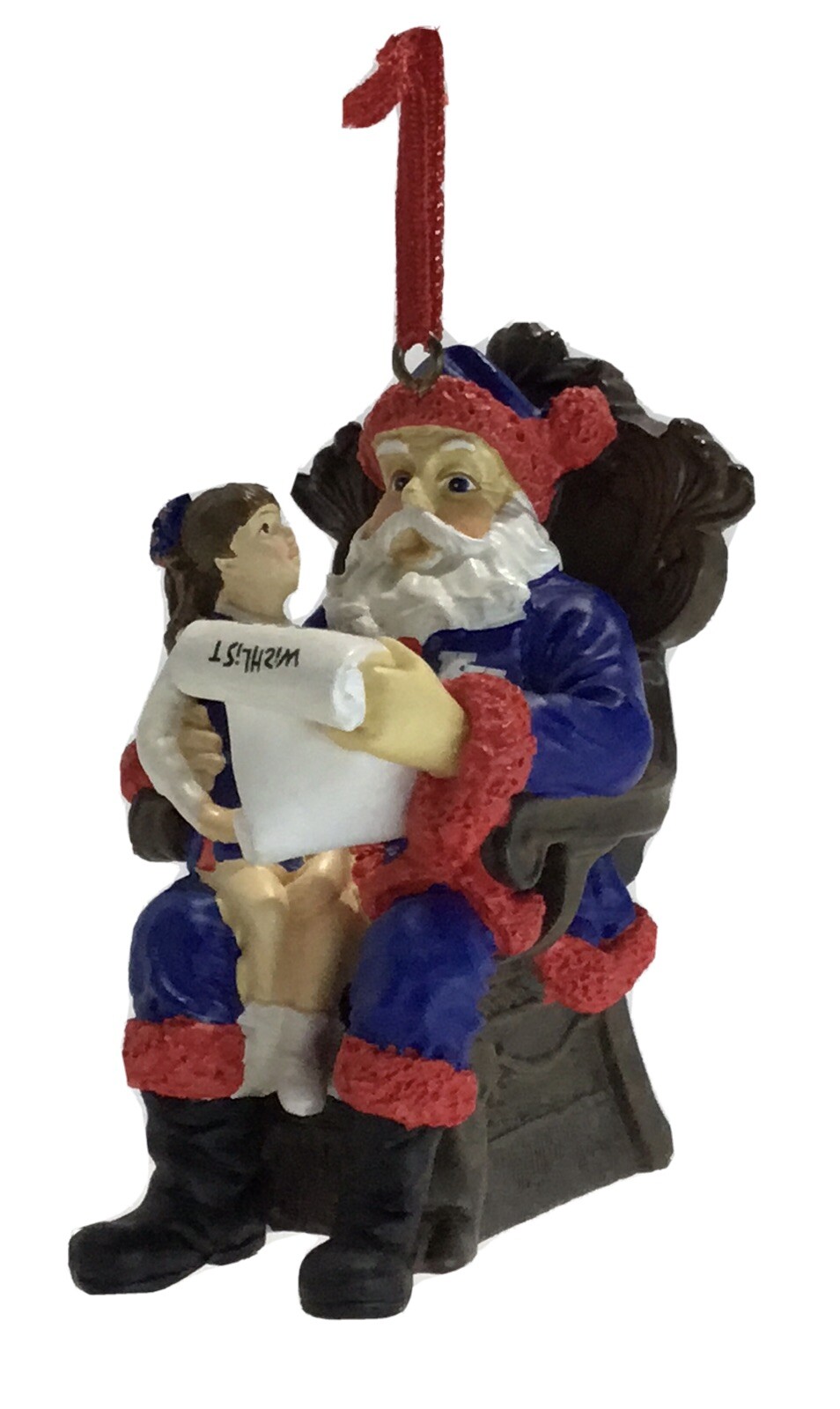 University Of Kansas KU Jayhawks Wishlist Santa Ornament Memory Company ...