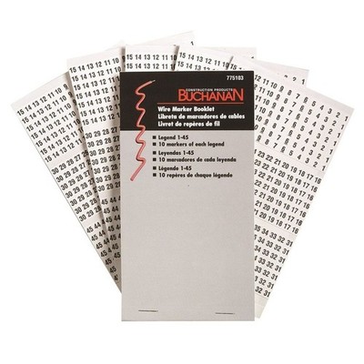 Ideal 775103 Wire Marker Booklet 1-45 Legend 10 pages | eBay