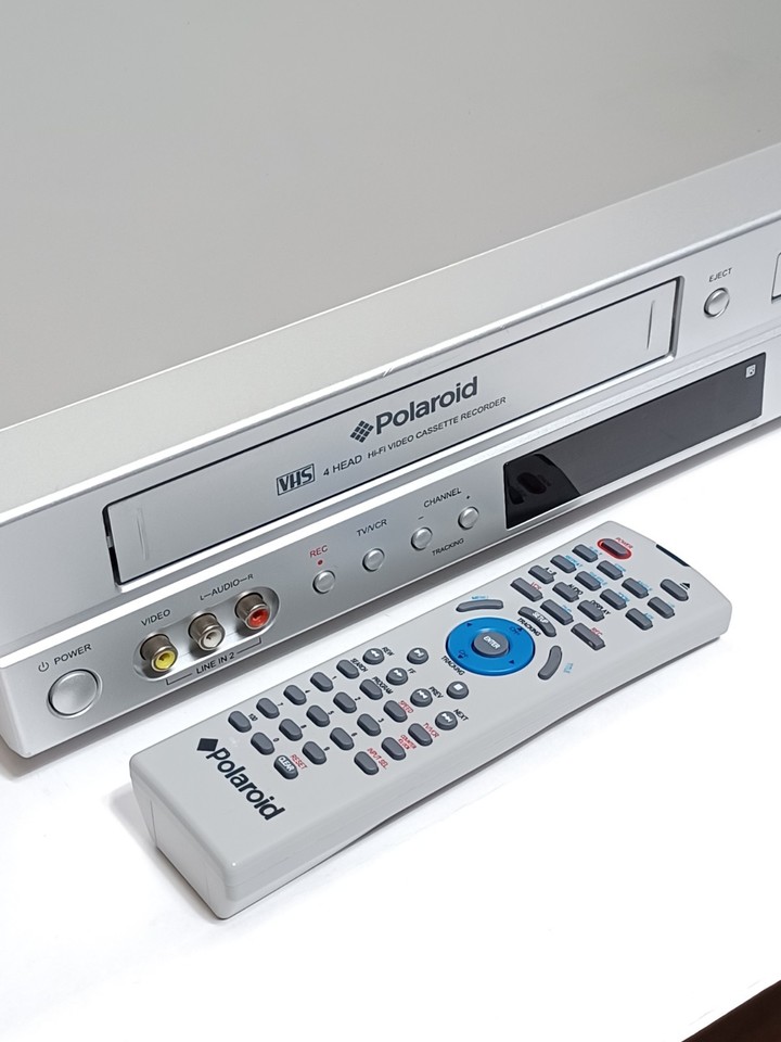 Polaroid DVC-2010 VCR Recorder-DVD Player Combo w/Remote 4 Head Hi Fi ...