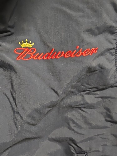 Large VINTAGE BUDWEISER DRIVER UNIFORM VEST, LINED, NAVY BLUE / BLACK ...