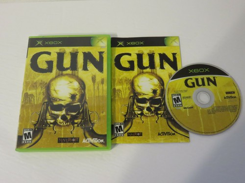 GUN NEVERSOFT ACTIVISION 100% COMPLETE ORIGINAL XBOX MATURE WILD WEST ...