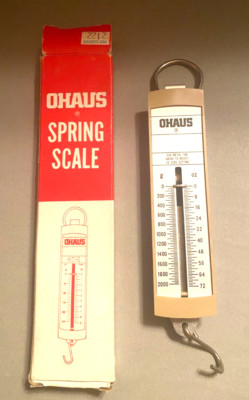 NEW Vintage Ohaus Spring Scale | eBay