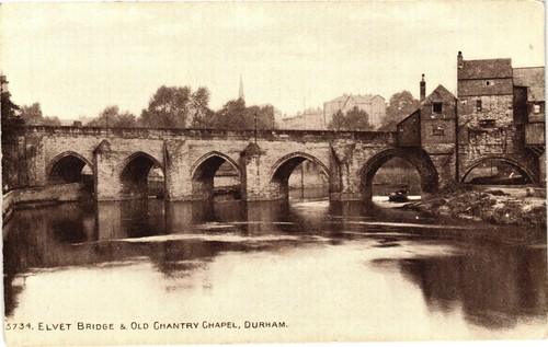 Elvet Bridge & Old Chantry Chapel Durham UK Postcard Antique | eBay