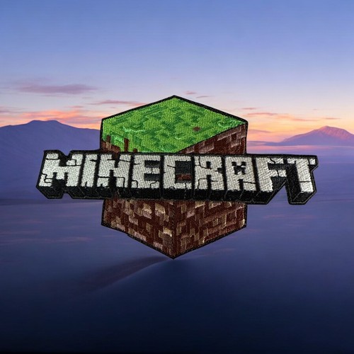 Minecraft Cube Embrodery Patch 6" X 3.34" | eBay
