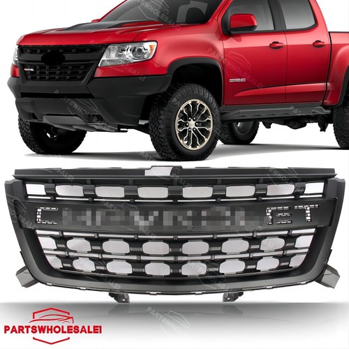 Fits 2015-2020 Chevrolet Colorado Front Upper Grille Raptor Style Matte ...