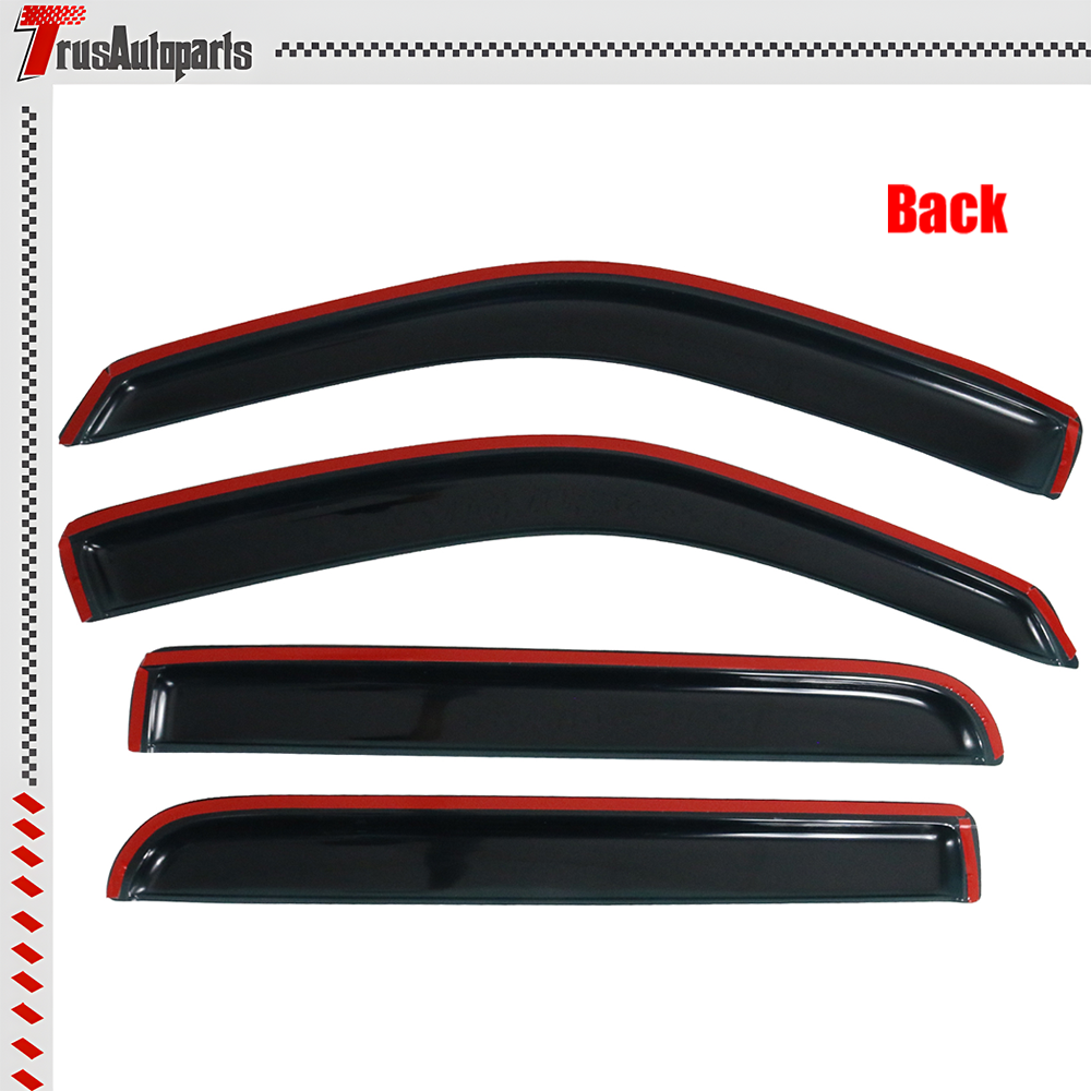 Fits 02-10 Ford Explorer Window Visors Rain Shade Guard Deflector w ...