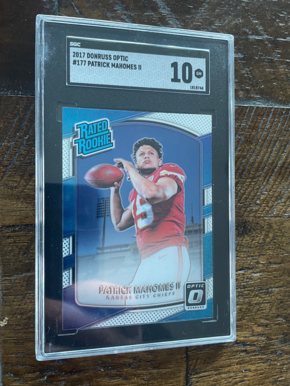 2017 Donruss Optic #177 Patrick Mahomes II Rookie RC SGC 10 Gem MINT | eBay