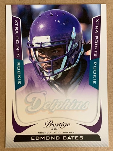 2011 Prestige Xtra Points PURPLE Rookie Edmund Gates 239. SP #d/50 ...