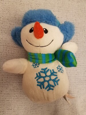 Dan Dee Collector's Choice Snowman Scarf Hat Snowflake Plush 7.5 Inches ...